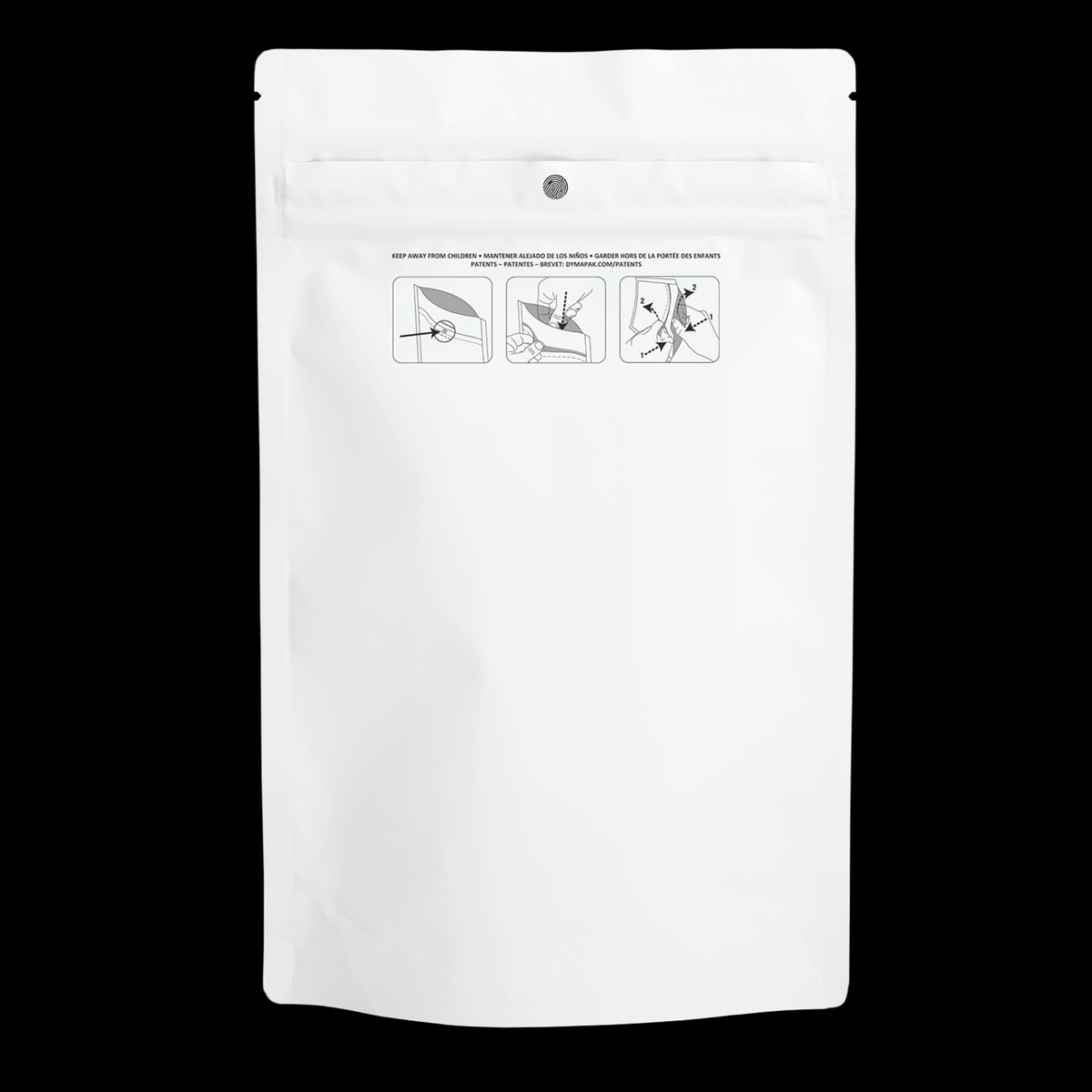 14g Mylar Bags | Resealable Half Ounce Bag Packaging | WHITE – Creative Labz: Packaging Solutions