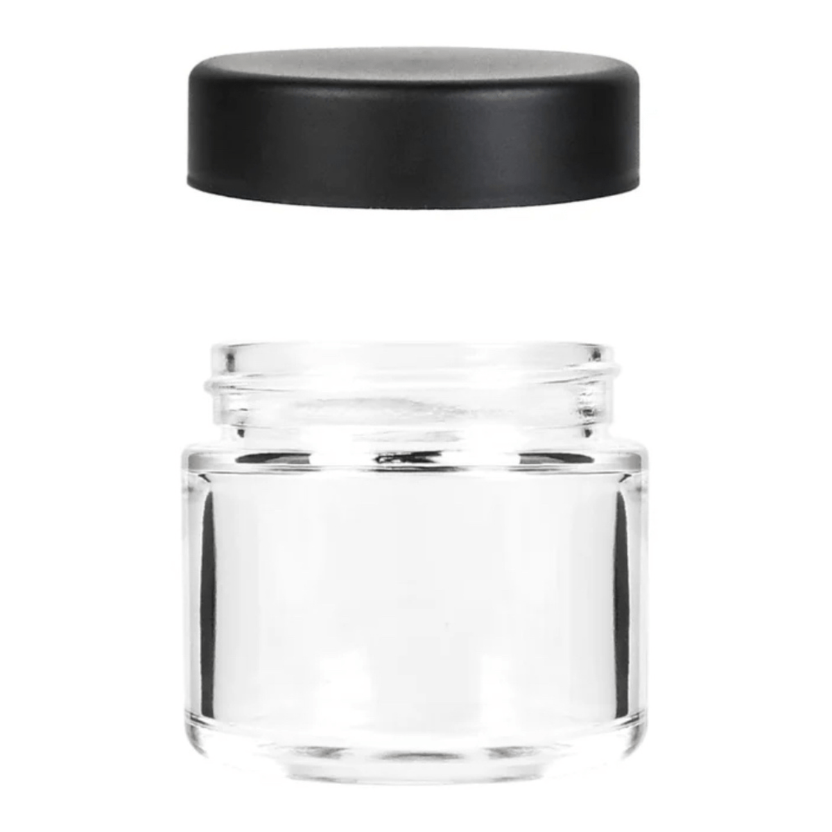 1.75g Clear Glass Jars | Child Resistant Packaging | 2oz. Jar ...