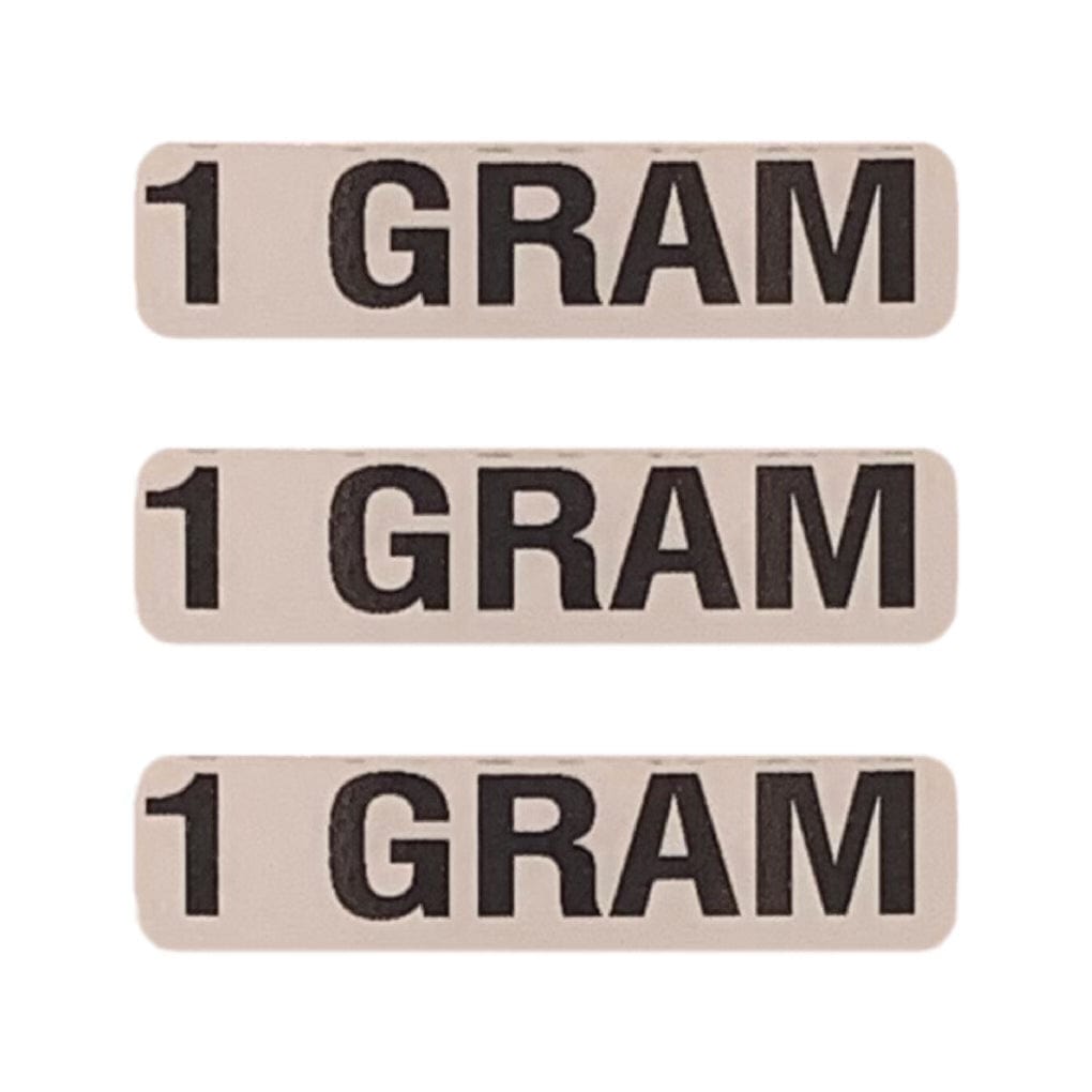 1 GRAM Weight Labeling Sticker | .5 x 2” – Creative Labz: Packaging ...