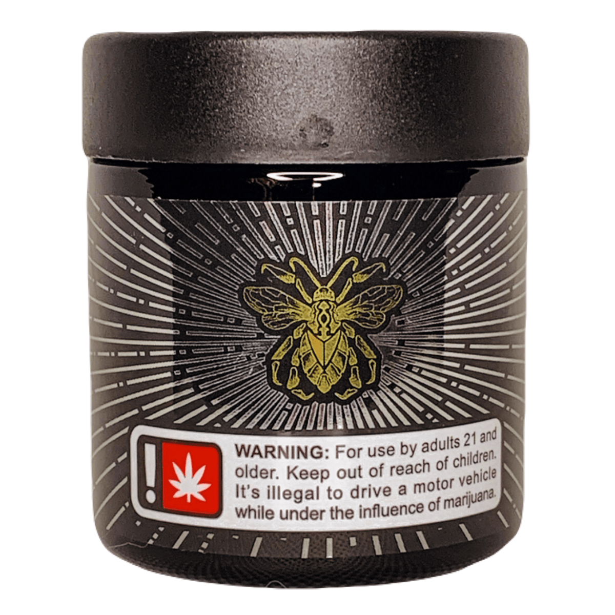 ANTIDOTE | 28g Concentrate Container | Black | Child Resistant Glass ...