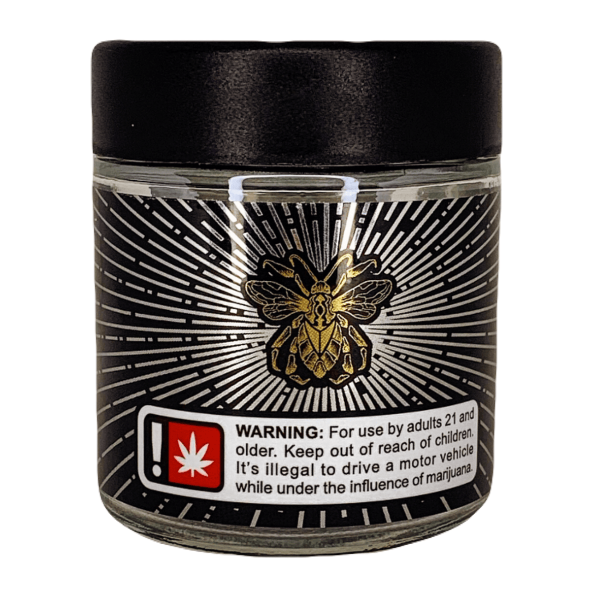 3.5g Clear Glass Jars | Child Resistant 8th Packaging | ANTIDOTE ...