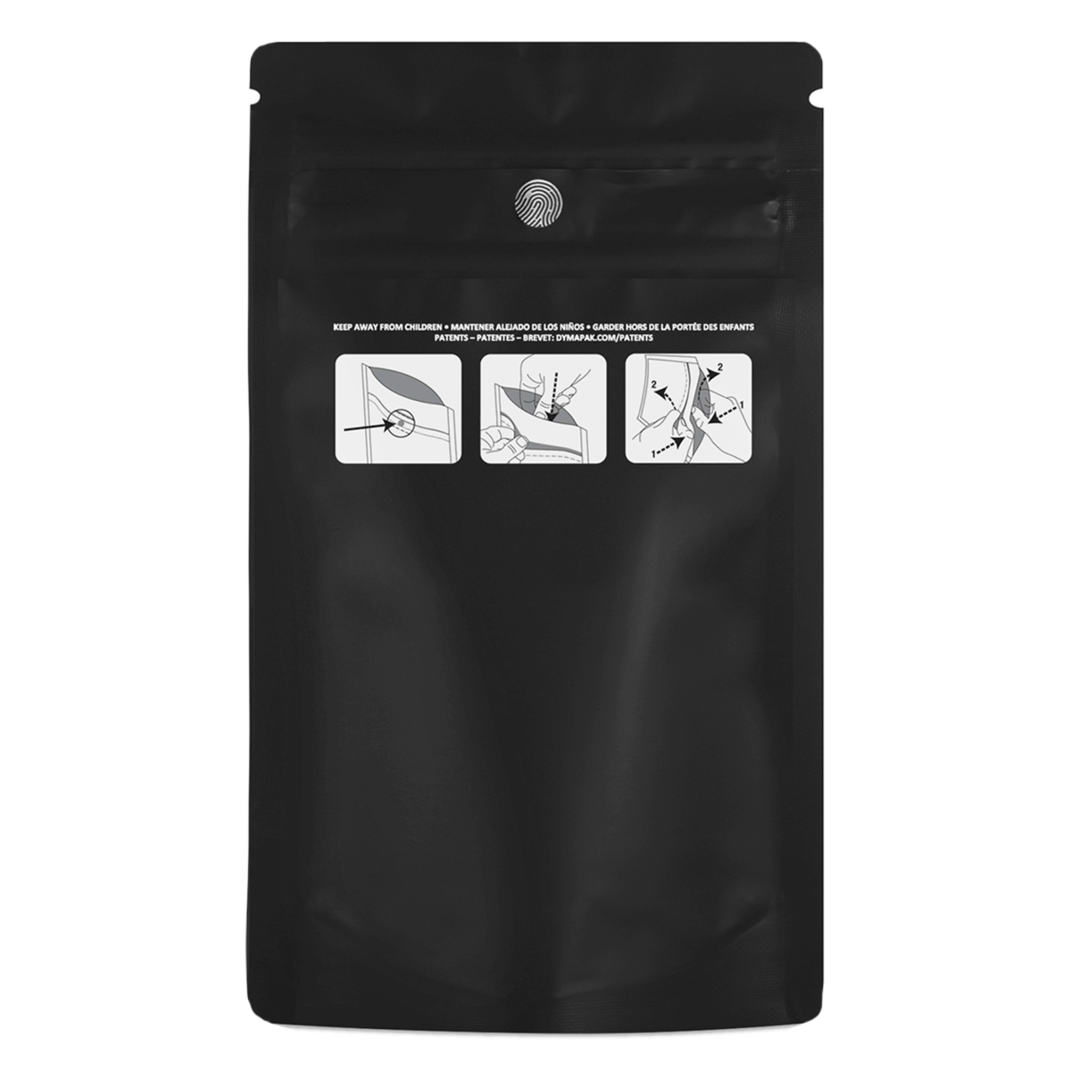 7g Mylar Bags | Resealable Quarter Ounce Bag Packaging | BLACK ...