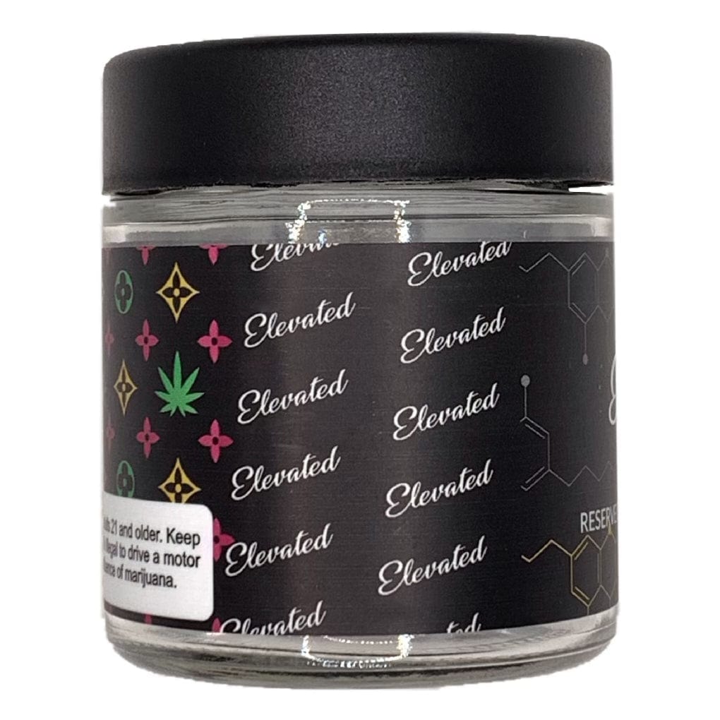 ELEVATED | 28g Concentrate Container | Clear | Child Resistant Glass J ...