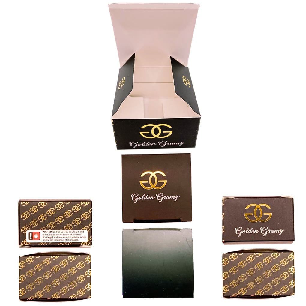 GOLDEN GRAMZ | Concentrate Container Box | Jar Packaging 5mL-7mL ...