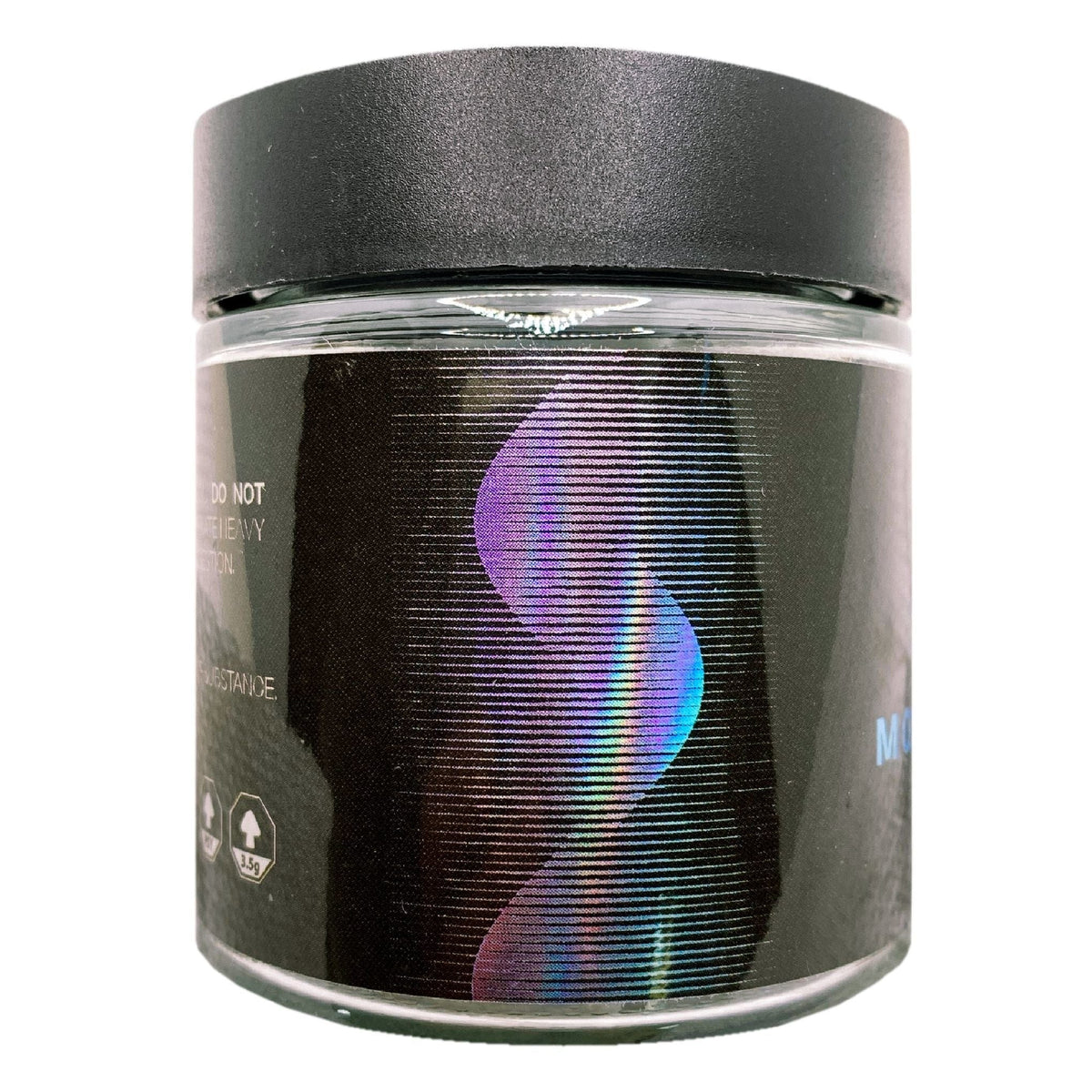 MOLECULAR | 3.5g Clear Glass Jars | Child Resistant Shroom Packaging ...