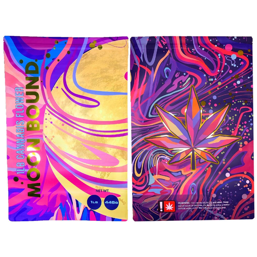 448g Mylar Bags | Resealable LB. Packaging | MOON BOUND – Creative Labz ...