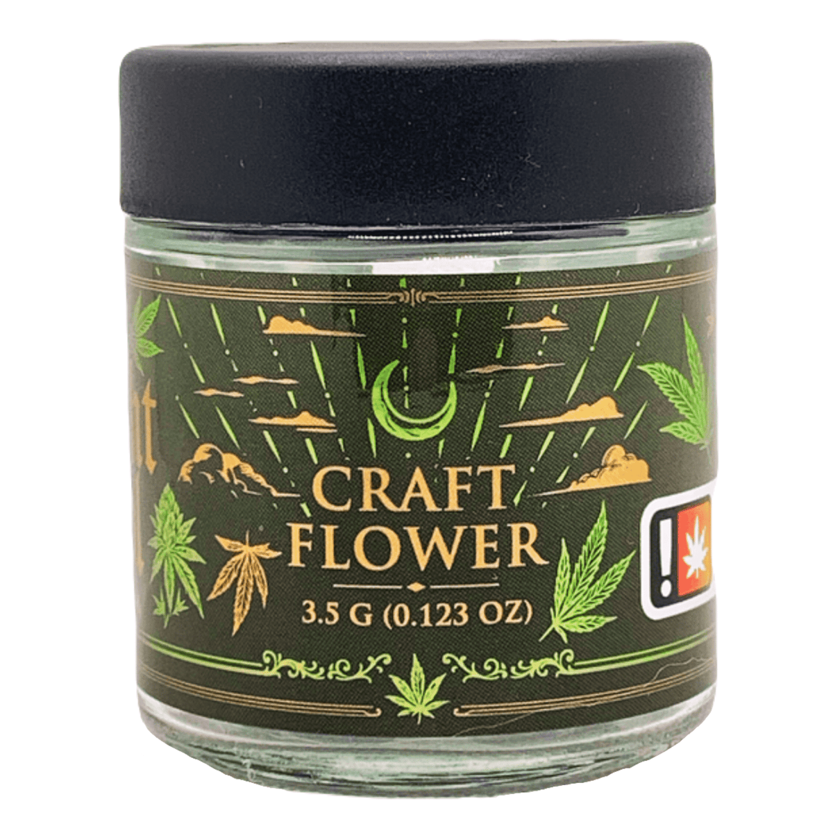 3.5g Clear Glass Jars | Child Resistant 8th Packaging | NIGHT OWL ...