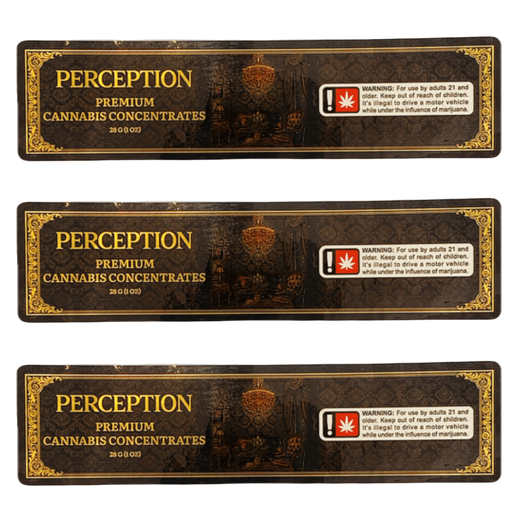 28g Concentrate Jar Labeling | 1.5" x 6.5” | PERCEPTION | Creative Labz ...
