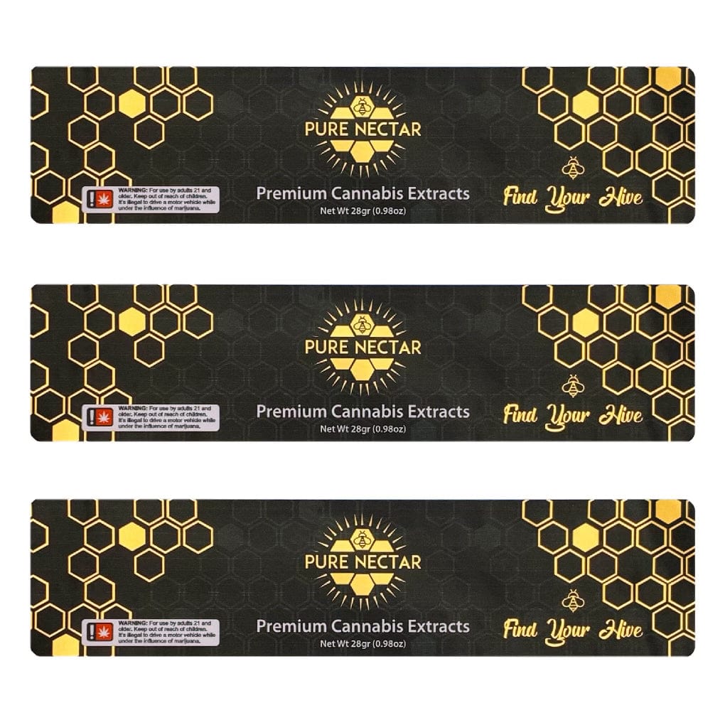 28g Concentrate Jar Labeling | 1.5" x 6.5” | PURE NECTAR – Creative ...