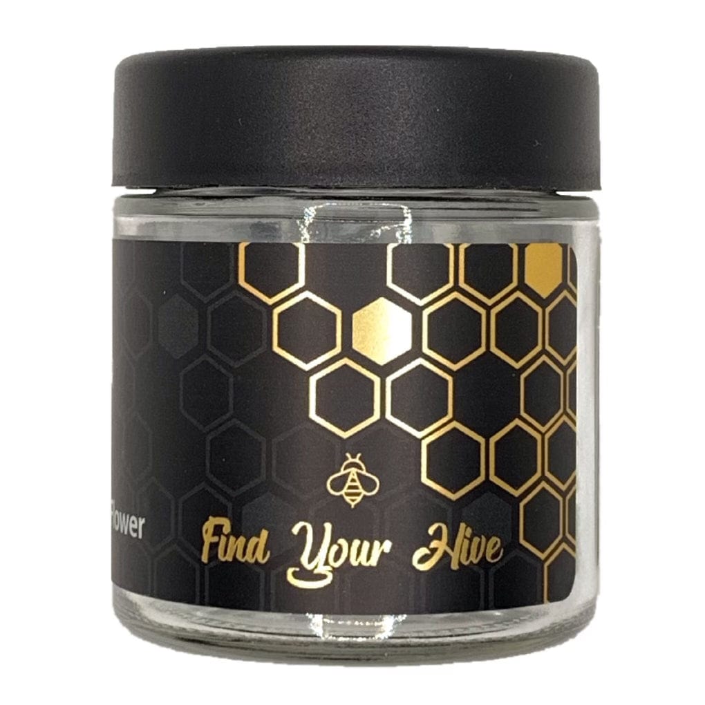 PURE NECTAR | 3.5g Clear Glass Jars | Child Resistant 8th Packaging ...