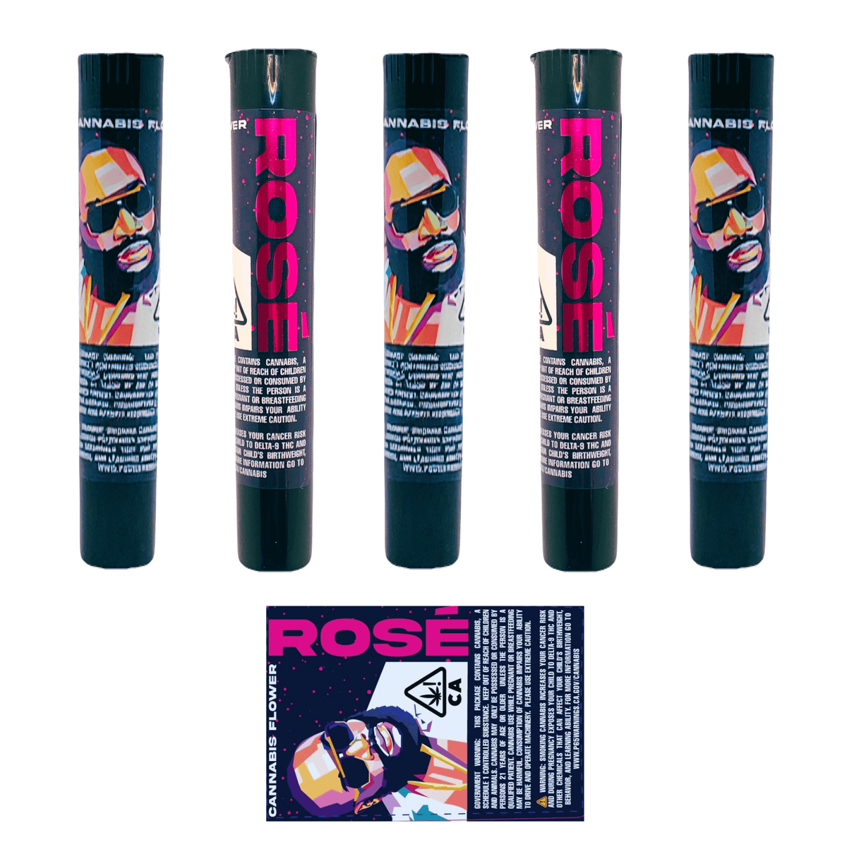 Pre-Roll Packaging | 116 mm Doob Tube | ROSE – Creative Labz: Packaging ...