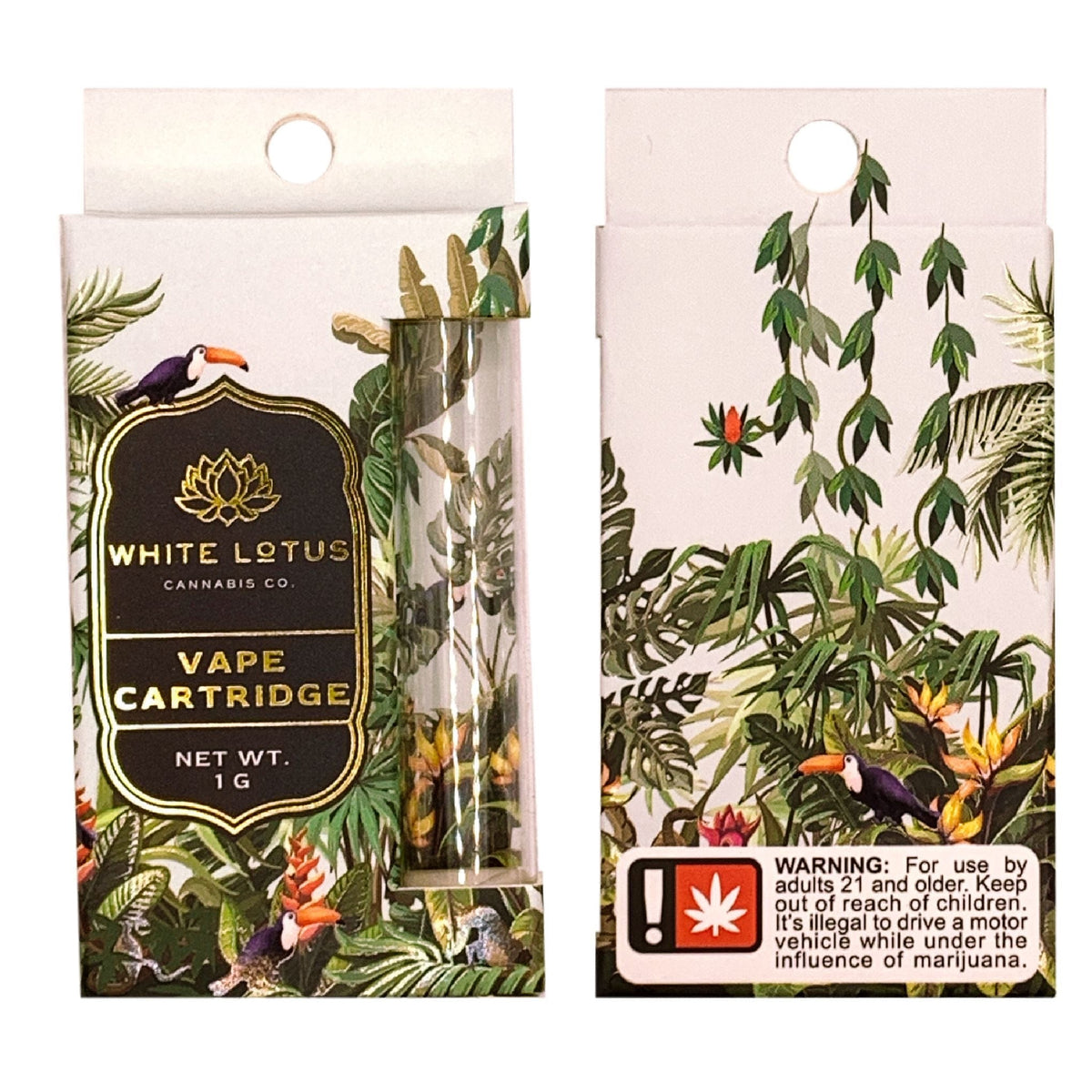 Cartridge Box Packaging | .5-1mL | WHITE LOTUS – Creative Labz ...