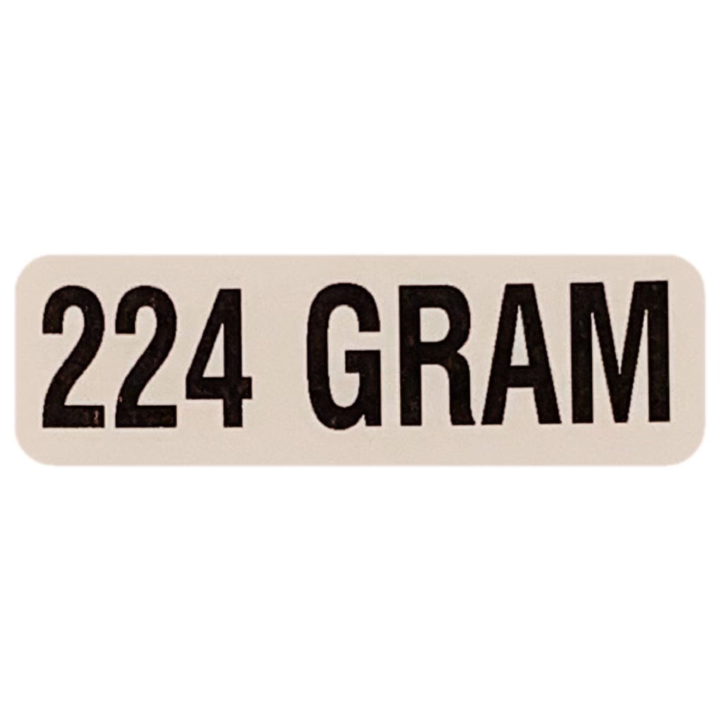 224 GRAM Weight Labeling Sticker | .75 x 2.25” | Creative Labz ...