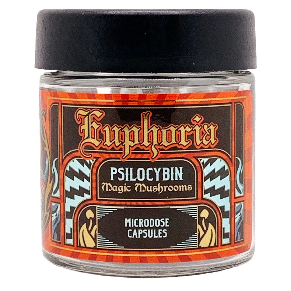 EUPHORIA | Microdose | Clear Glass Jars | Child Resistant | Shroom ...