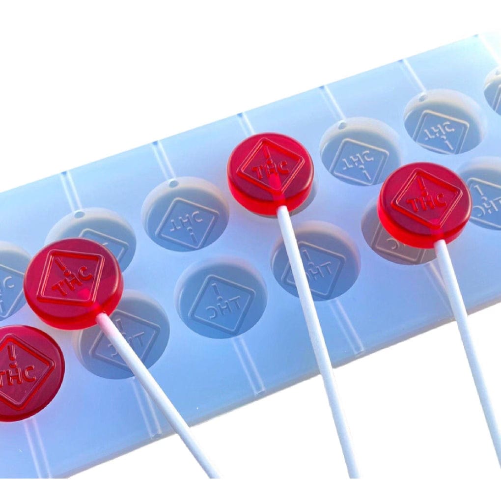 Lollipop Edible Mold | COLORADO & OHIO THC Symbol | 6 mL | Silicone ...