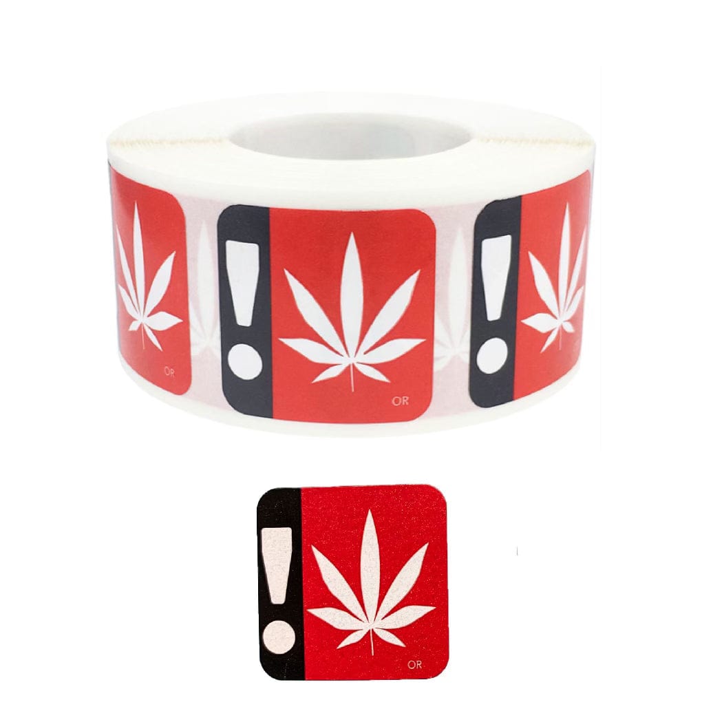 OREGON | Cannabis Warning Label | 1“ x 1“ Sticker | Creative Labz ...