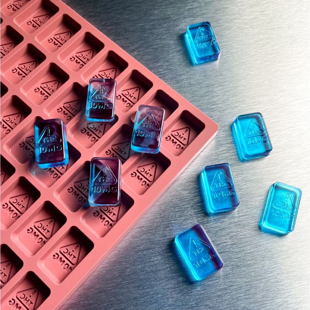 Rectangle Gummy Edible Mold | NEVADA THC Symbol | 2.5 mL | Silicone ...