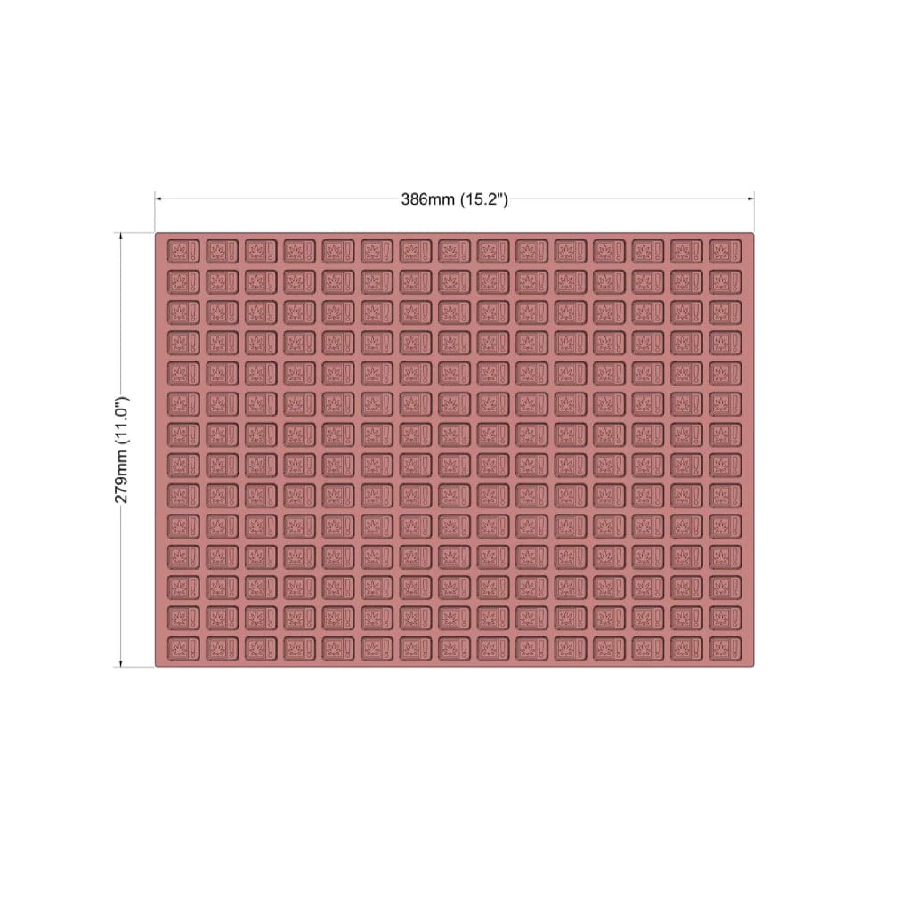 Rectangle Gummy Edible Mold | OREGON THC Symbol | 2.5 mL | Silicone ...