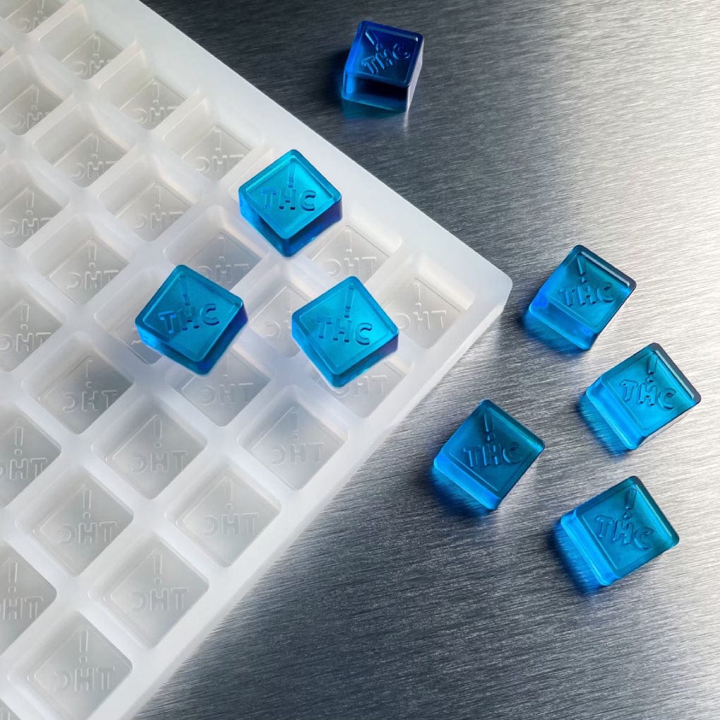 Square Gummy Edible Mold | COLORADO THC Symbol | 2.5 mL | Silicone ...
