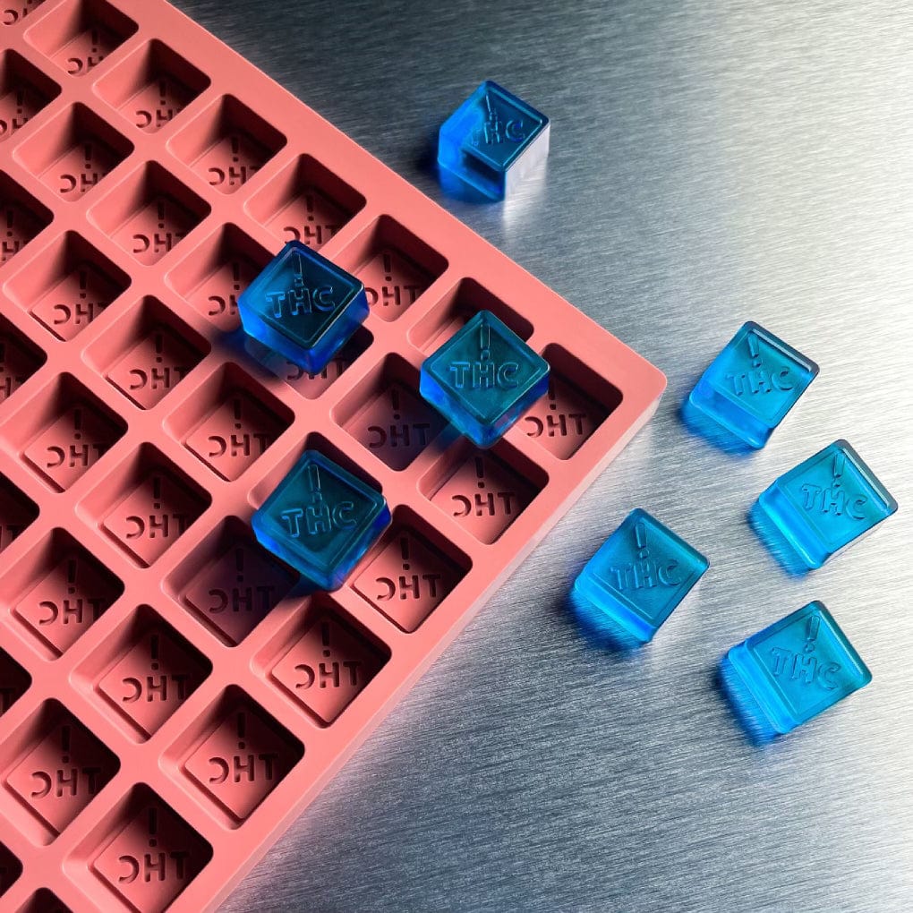 Square Gummy Edible Mold | COLORADO THC Symbol | 2.5 mL | Silicone ...