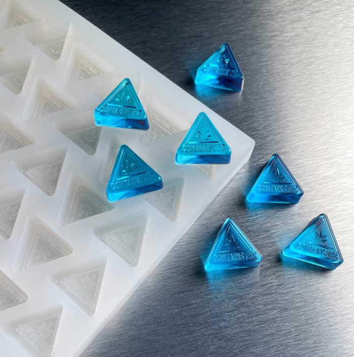 Triangle Gummy Edible Mold | MASSACHUSETTS THC Symbol | 3.22 mL | Sili ...