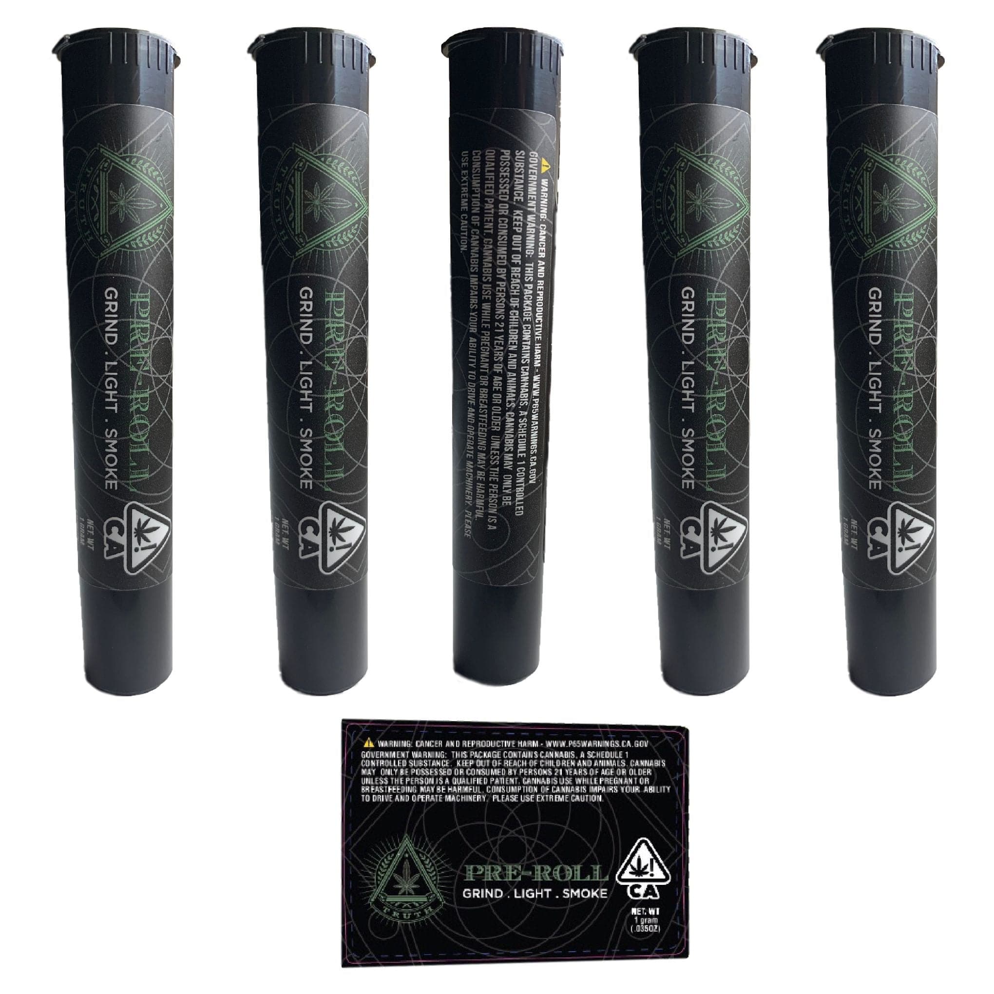 Pre-Roll Packaging | 116 mm Doob Tube W/ Label | TRUTH | Creative Labz ...